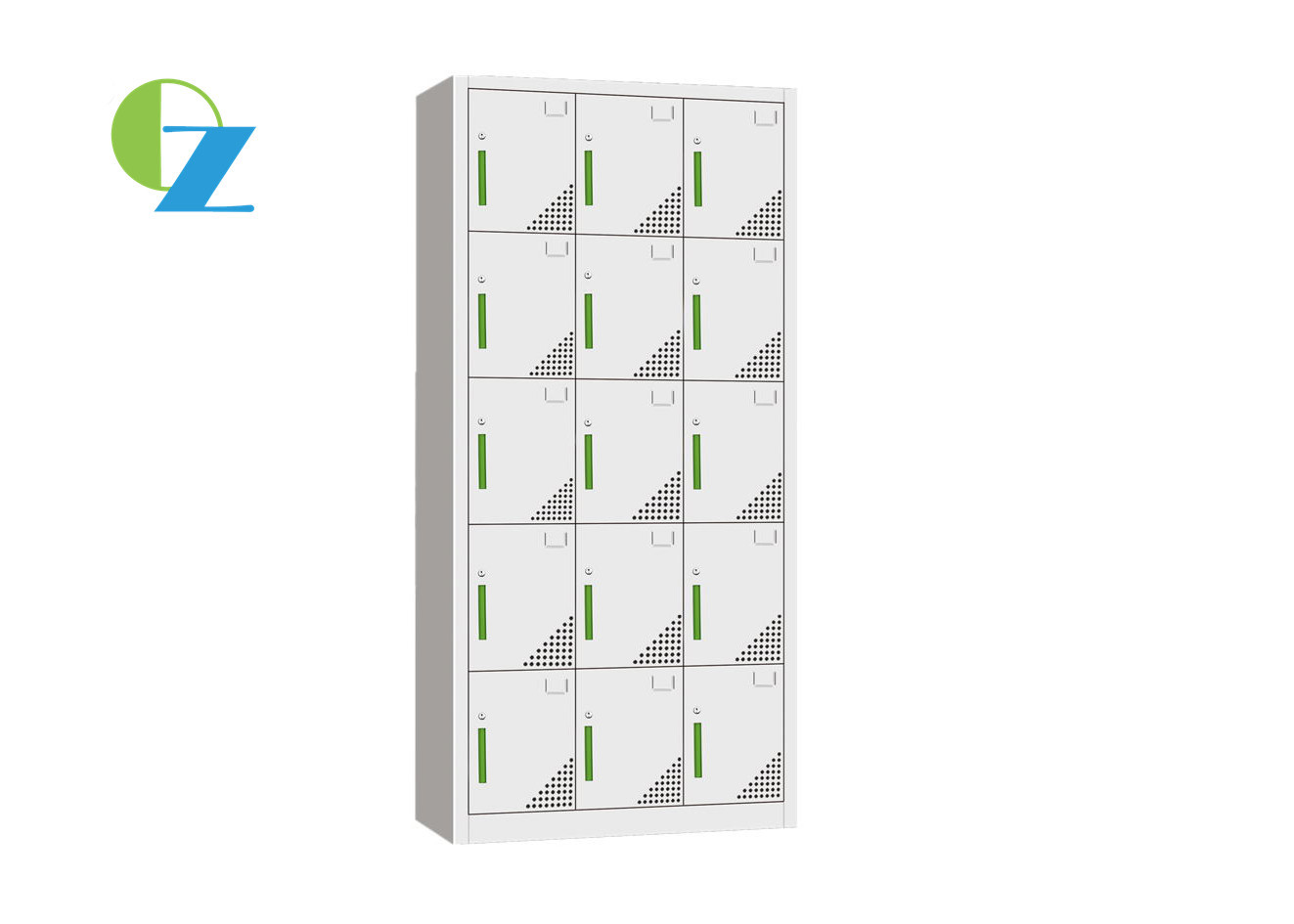 1850mm Width 15 Door Steel Lockers Wardrobe Cabinet for Swimming Pool