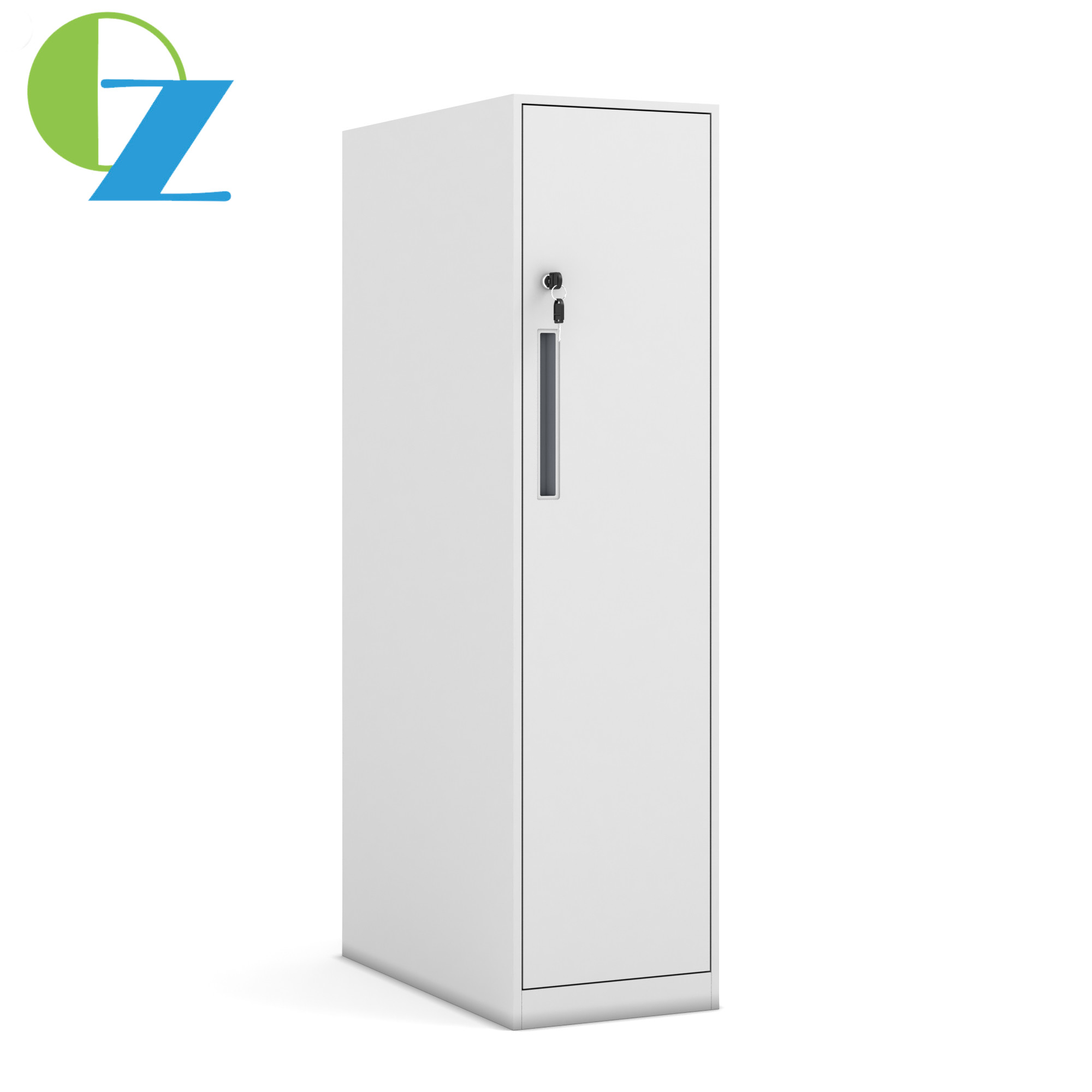 12mm Slim Short Metal Storage Cabinet Single Door Steel Lockers NON KD ...